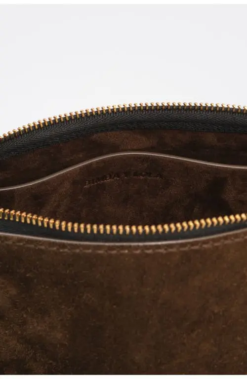 Bimba Y Lola Medium Suede Trapeze Bag