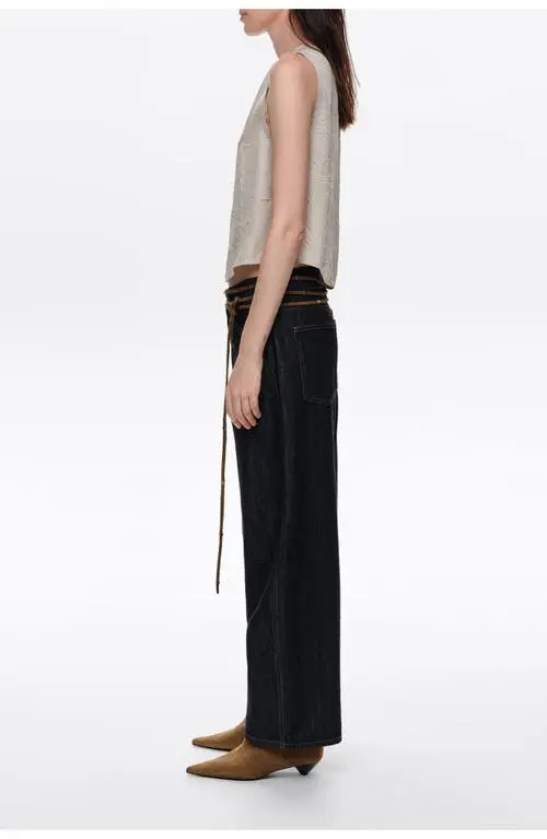 Bimba Y Lola Lingerie-style Lace Trim Tank Top
