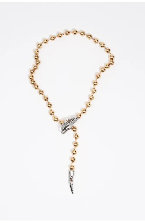 Bimba Y Lola Chain Necklace With Snake Head - Gold