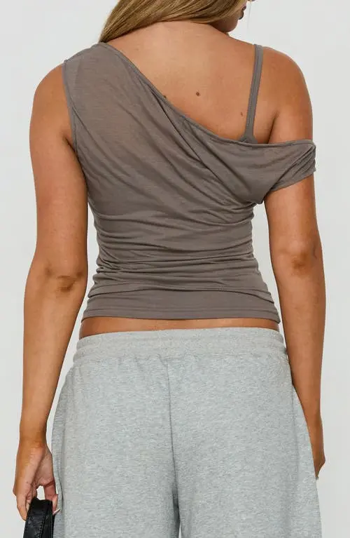Princess Polly Klaretta Layered Off Shoulder Top