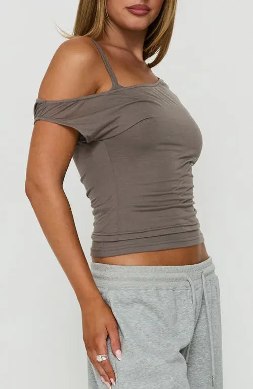 Princess Polly Klaretta Layered Off Shoulder Top