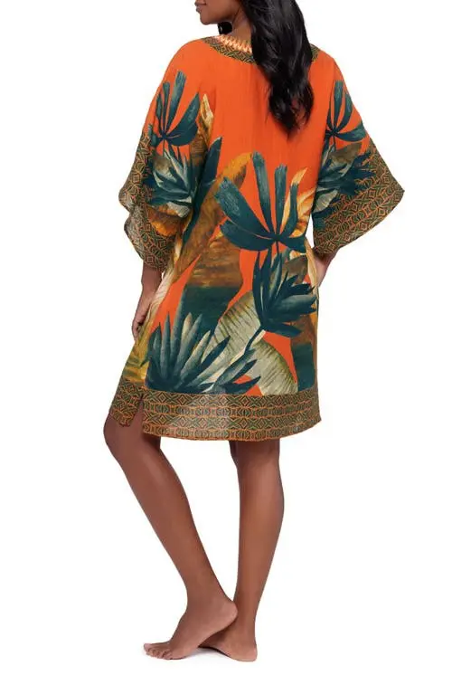 Miraclesuit Tropicale Sole Linen Cover-up Tunic
