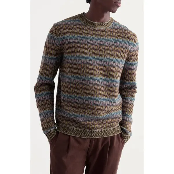 SEASALT CORNWALL Hevva Geometric Crewneck Sweater