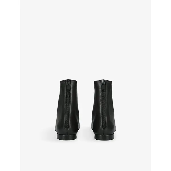TOTEME Contour Leather Ankle Boots