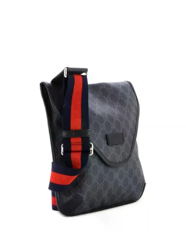 Gucci Envelope Web Messenger Gg Coated Canvas Medium Crossbody Bag
