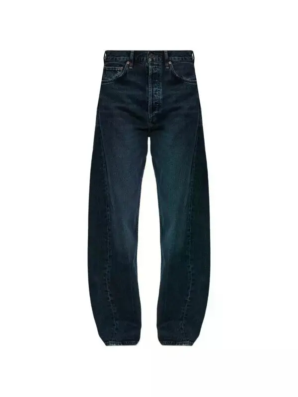 AGOLDE Luna Pieced Barrel-leg Jeans - Blue