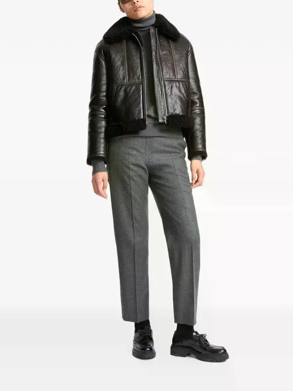 YVES SALOMON Varnished Shearling Jacket