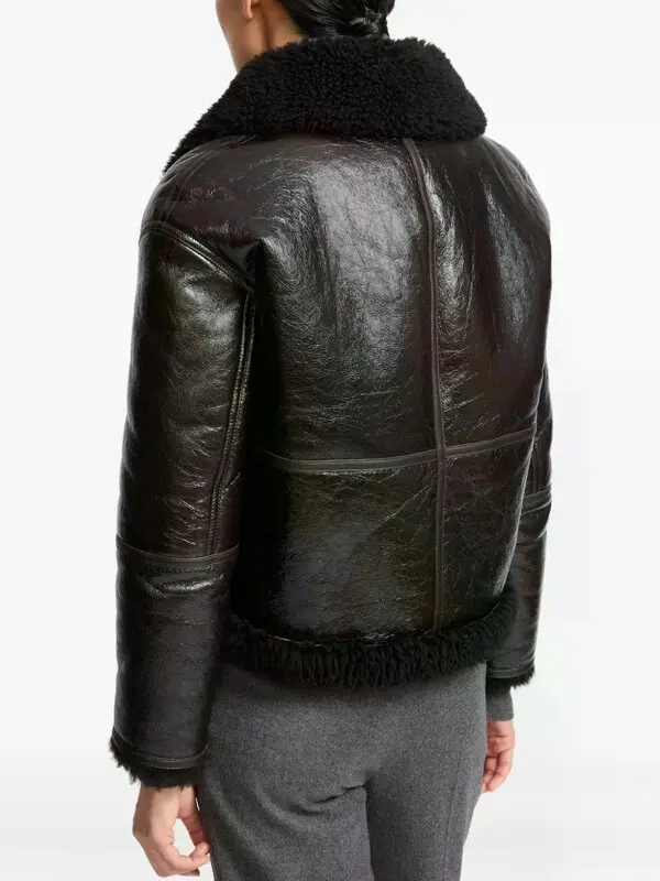 YVES SALOMON Varnished Shearling Jacket