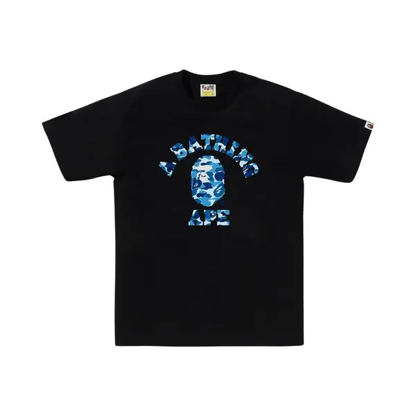 A BATHING APE Abc Camo College Tee /blue