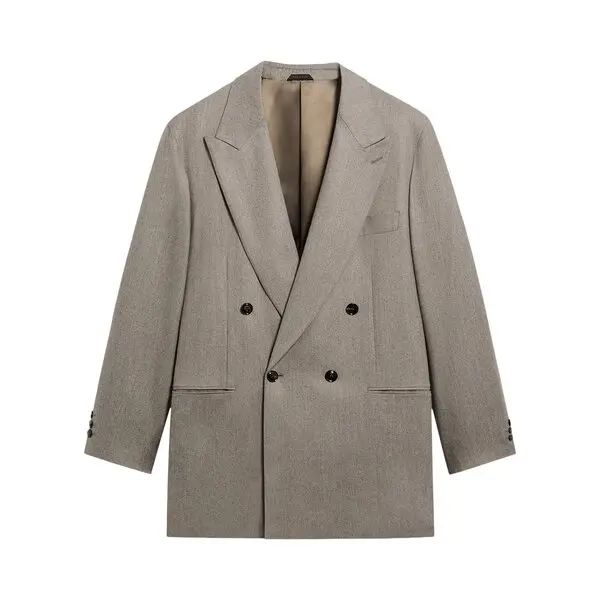 Kith Giorgio Armani & Virgin Wool Double-breasted Blazer 'falcon