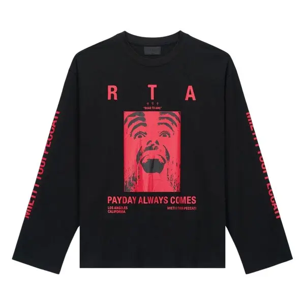 RtA Marceau Oversized Long-sleeve Tee Payday