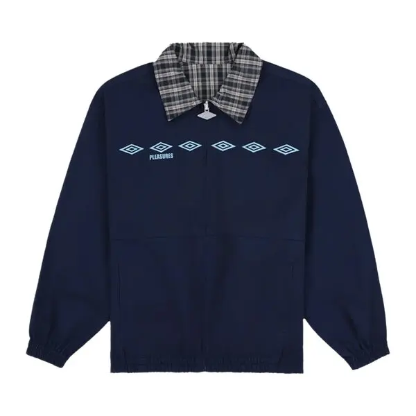 PLEASURES X Umbro Diamonds Reversible Blouson Jacket 'navy
