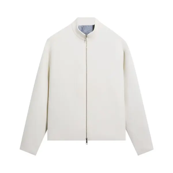 Kith Giorgio Armani & Reversible Sweater Blouson Jacket 'sandrift