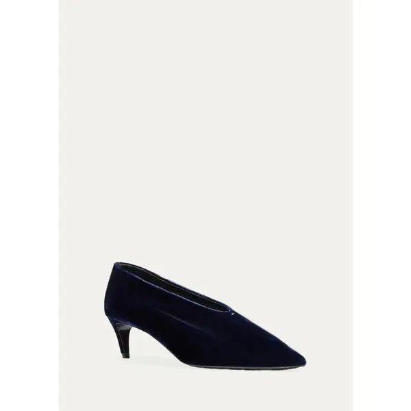 Khaite Miriam 50mm Velvet Pumps