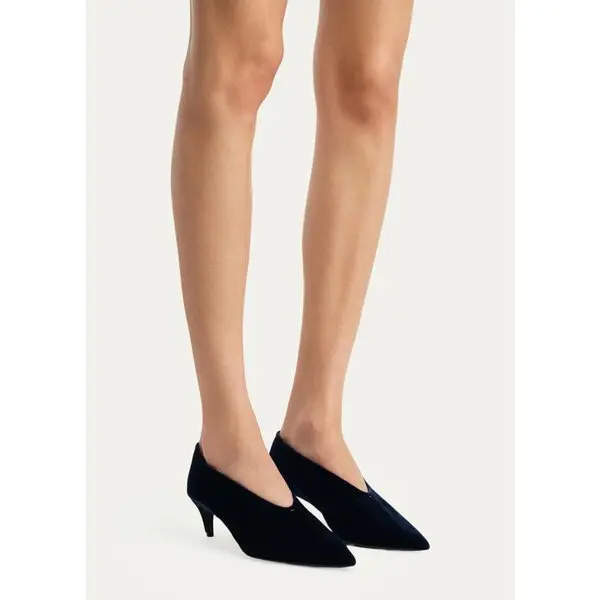 Khaite Miriam 50mm Velvet Pumps