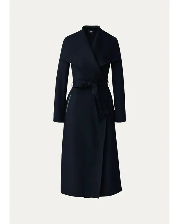 Mackage Mai Long Wool Wrap Coat