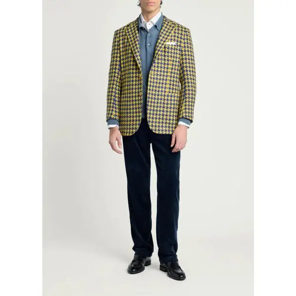 Kiton Cashmere Houndstooth Two-button Sport Coat