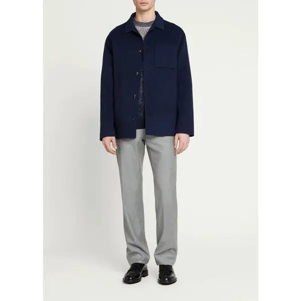 Kiton Double-face Wool & Cashmere Shirt Jacket