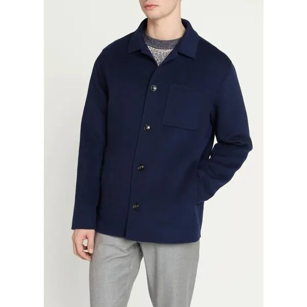 Kiton Double-face Wool & Cashmere Shirt Jacket