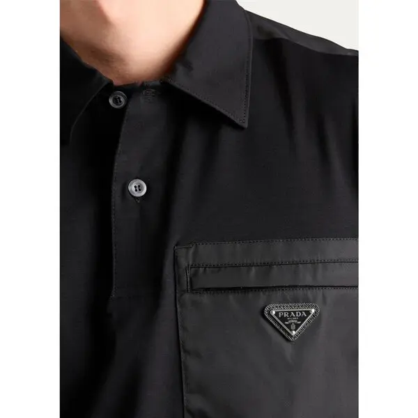 Prada Re-nylon Pocket Polo Shirt