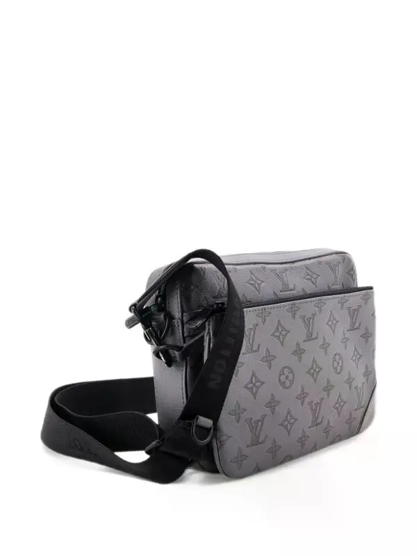 LOUIS VUITTON Trio Messenger Bag Monogram Shadow Leather Crossbody Bag