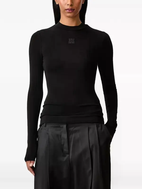 WRSTBHVR Logo-patch Long-sleeve T-shirt