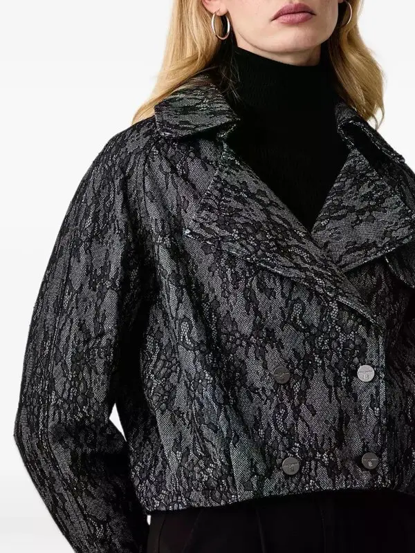 FRACOMINA Lace-pattern Cropped Jacket