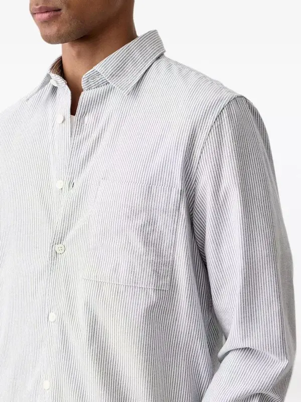 Marc O'polo Vertical-stripe Patch-pocket Shirt