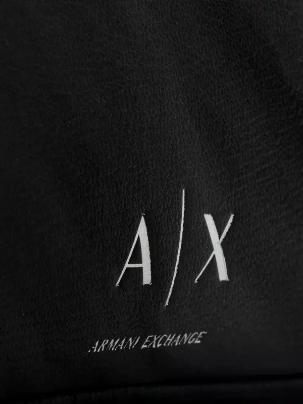 Armani Exchange Logo-print Pebbled-effect Tote Bag