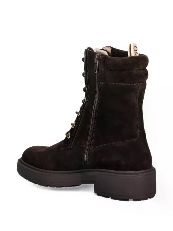 Liu Jo Lace-up Suede Boots