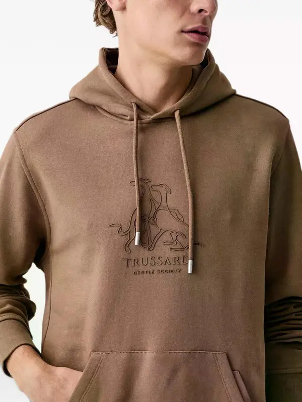 TRUSSARDI Gentle Society Logo-appliqué Hoodie