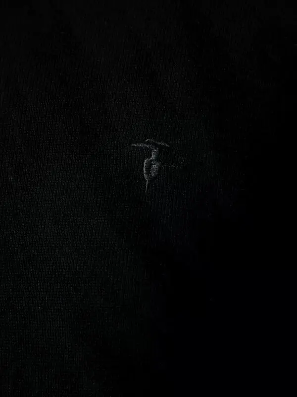 TRUSSARDI Golf Logo-embroidered Roll-neck Sweater