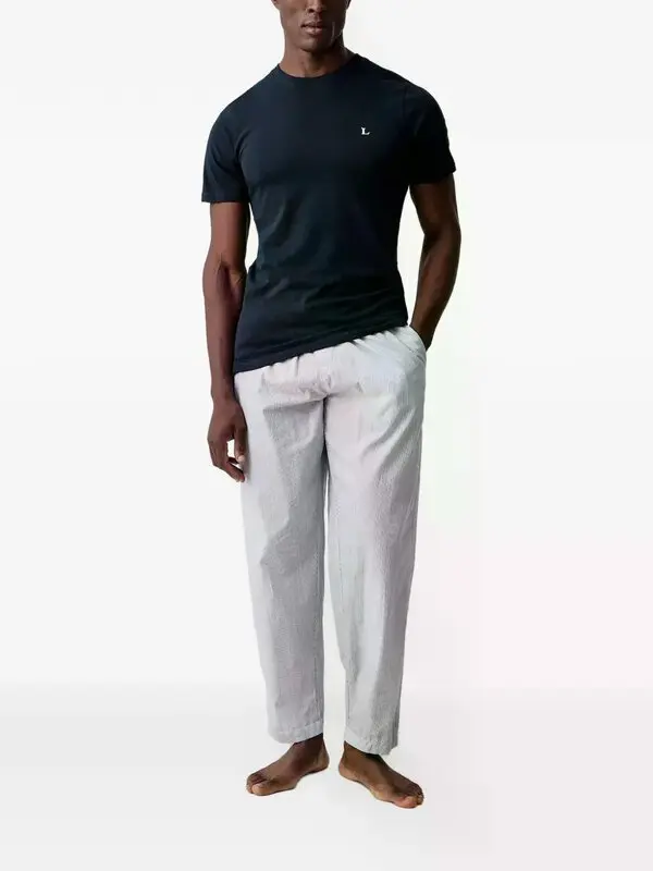Lindbergh Logo-embroidered Striped Pajamas