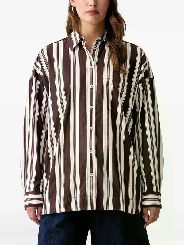 Marc O'polo Vertical-stripe Long-sleeve Shirt