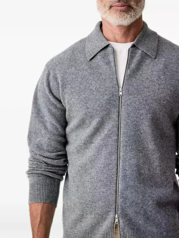 Lindbergh Zip-up Collared Cardigan