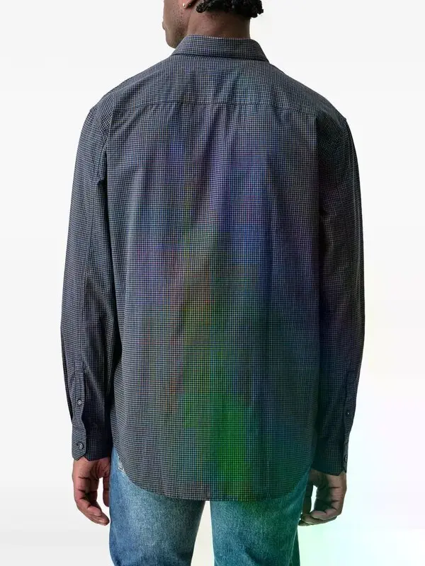 Armani Exchange Gingham-check Button-down Shirt