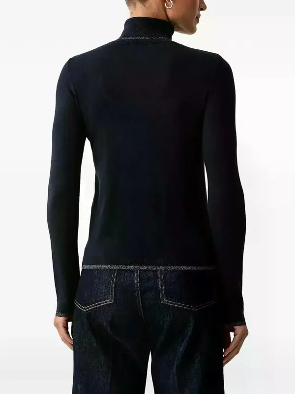 Liu Jo Turtleneck Sweater With Profili Lurex