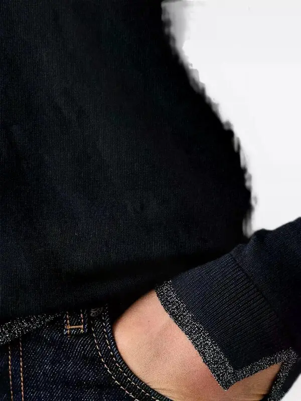 Liu Jo Turtleneck Sweater With Profili Lurex