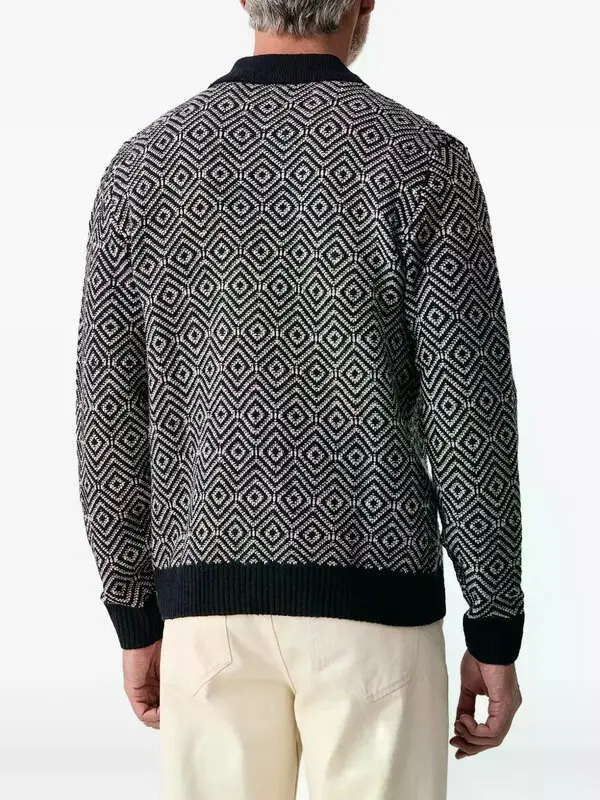 Lindbergh Geometric-patterned Cardigan