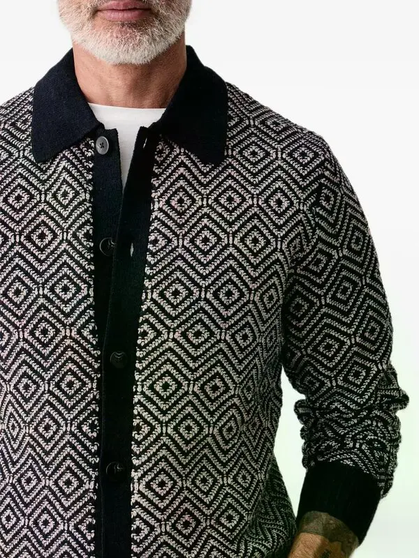 Lindbergh Geometric-patterned Cardigan