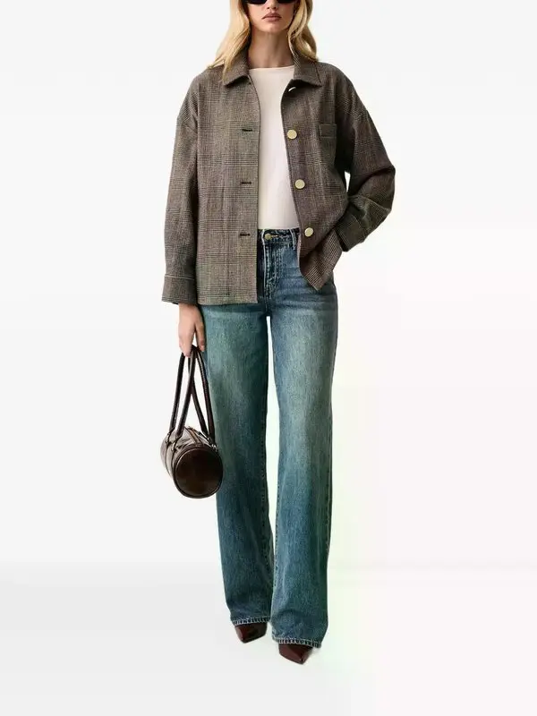 Armani Exchange Oversized Faded Straight-leg Jeans