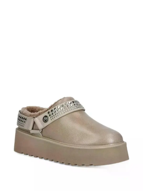 Pinko Studded Platform Slippers