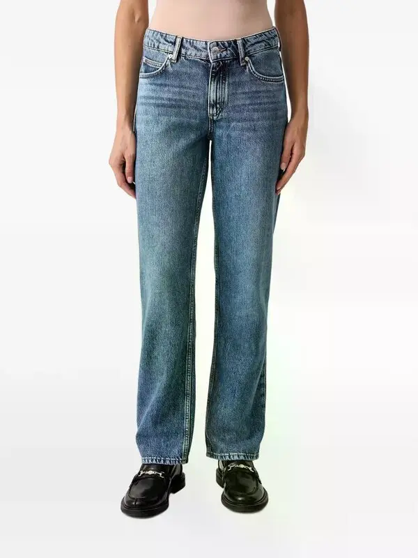 Marc O'polo Faded-effect Straight-leg Jeans