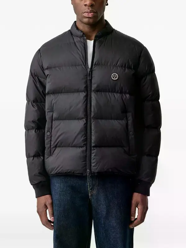 Armani Exchange Quilted Logo-patch Jacket