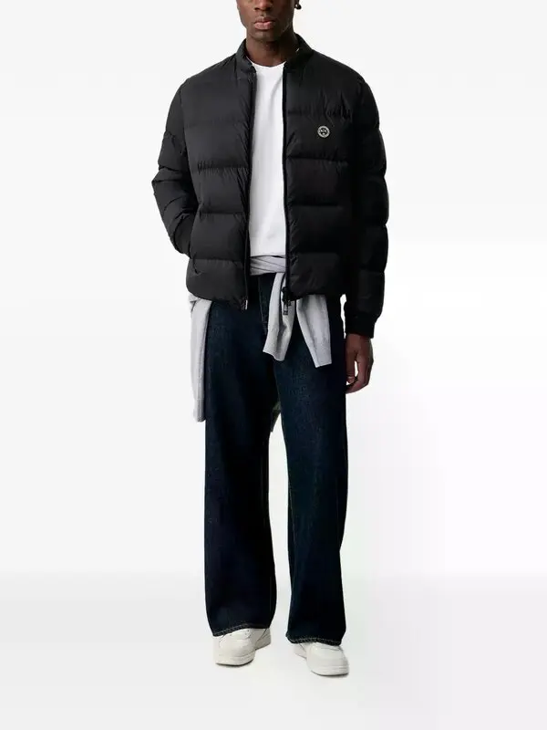 Armani Exchange Quilted Logo-patch Jacket