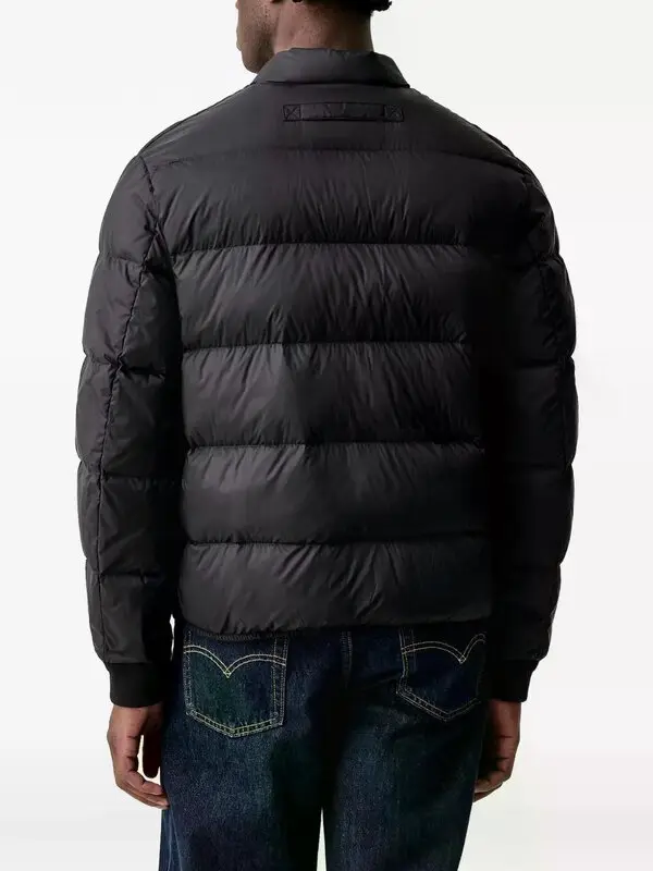 Armani Exchange Quilted Logo-patch Jacket