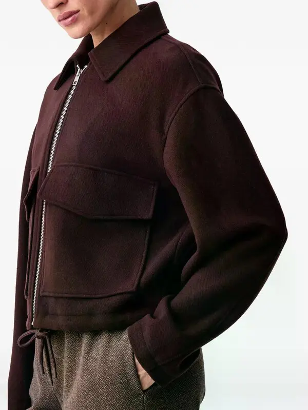 Marc O'polo Zip-up Patch-pocket Cropped Jacket