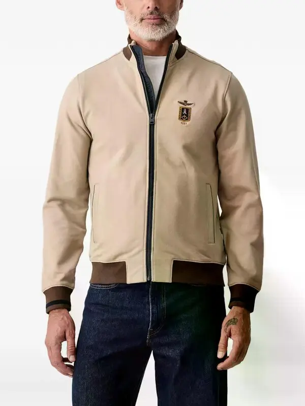AERONAUTICA MILITARE Logo-detail Zip-up Sweatshirt