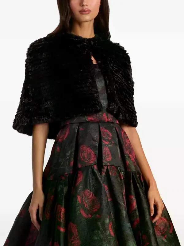 Alice + Olivia Deirdre Faux-fur Capelet