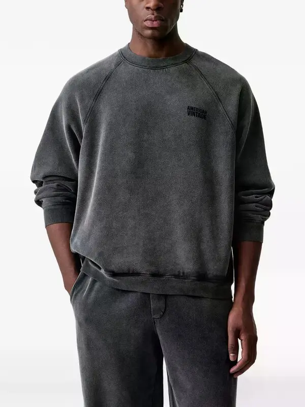 American Vintage Jitbay Faded Raglan-sleeve Sweatshirt